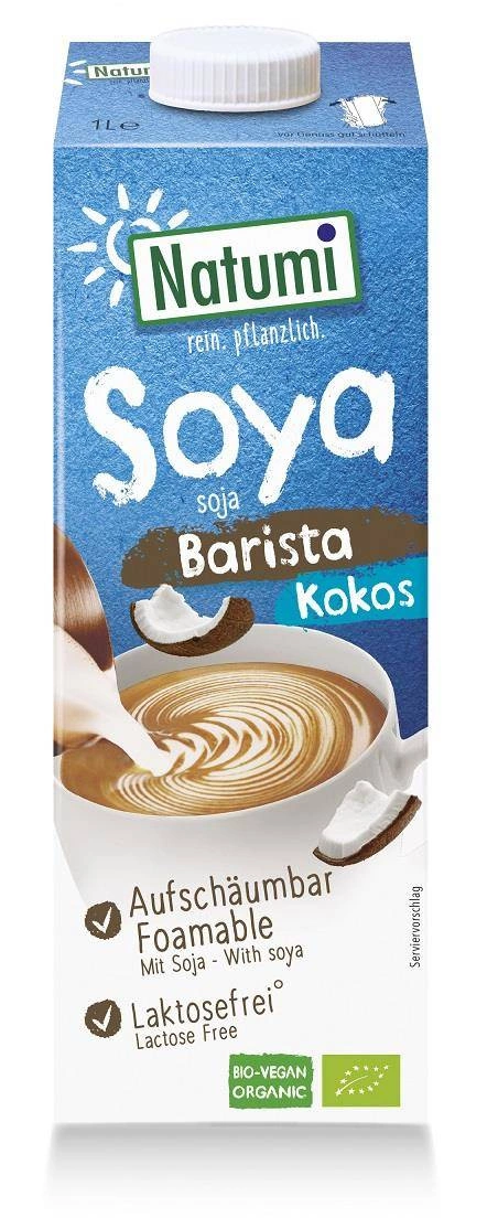 Barista soja- och kokosdryck utan tillsatt socker glutenfri BIO 1 l ...